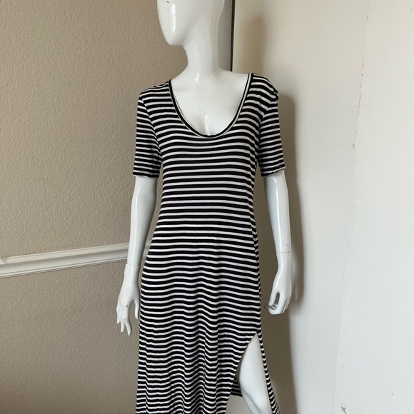 Kain Label | Dresses | Kain Label Black And White Striped 0 Cotton Knit ...
